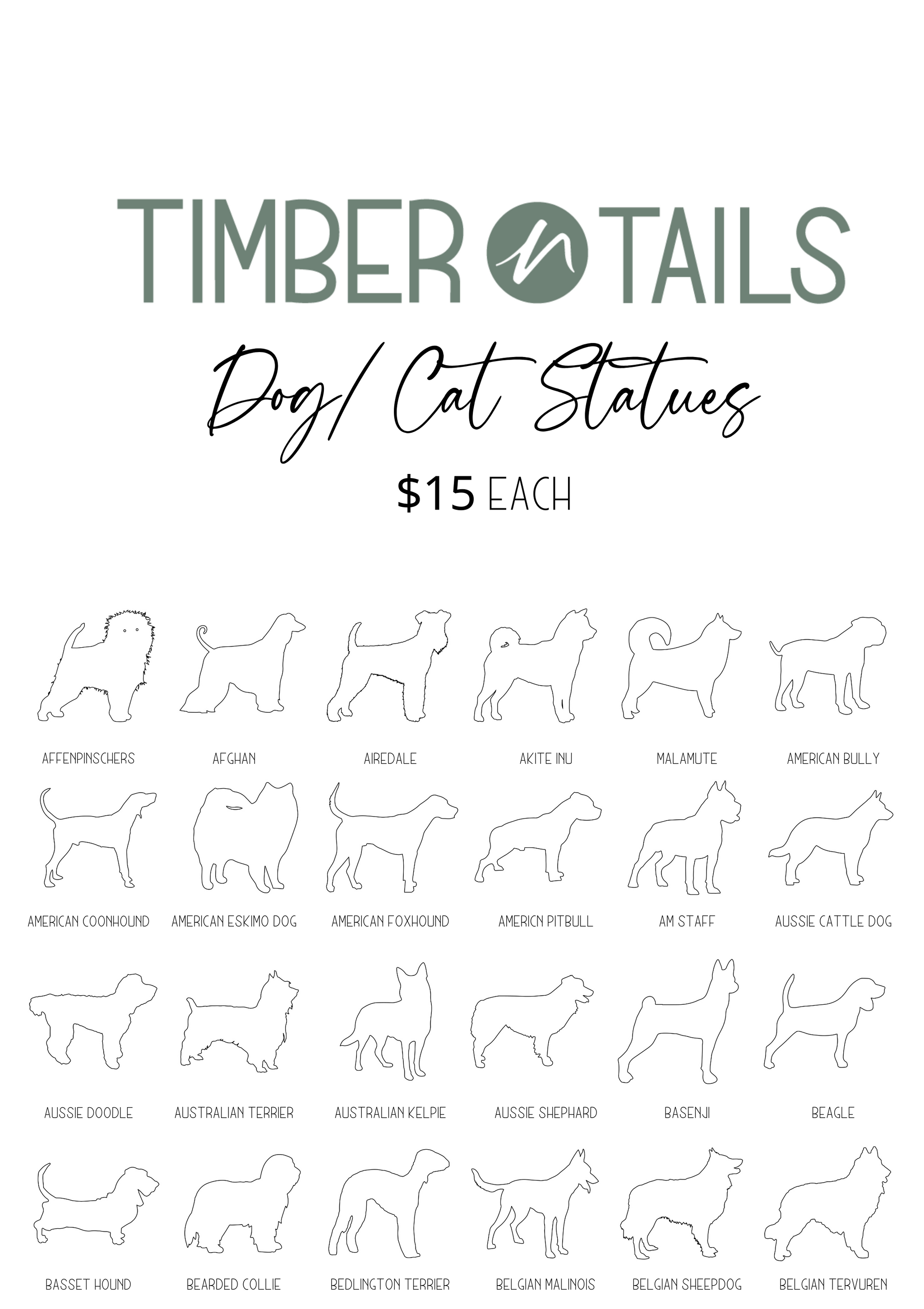 Miniature Sculptures – Timber n Tails