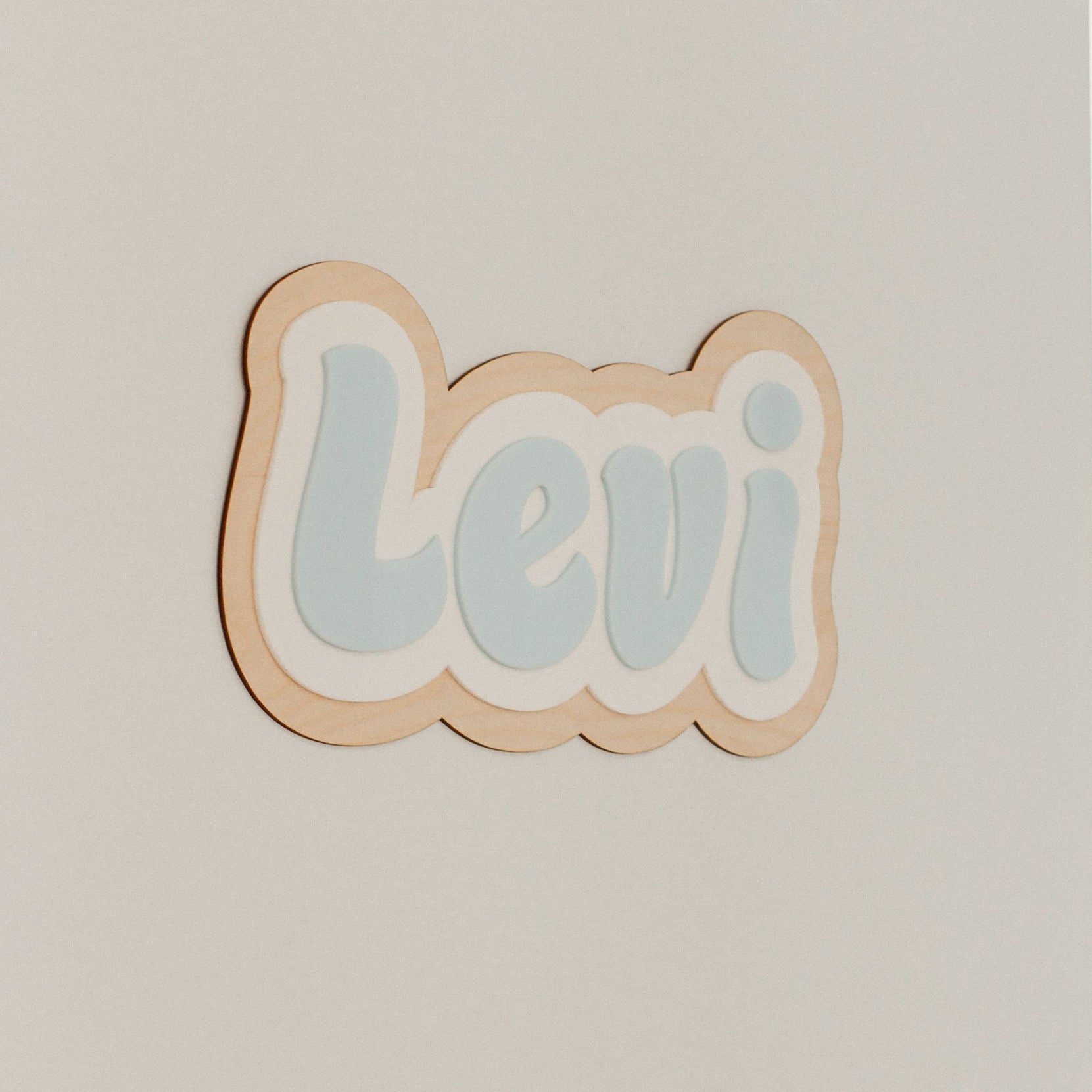 Acrylic Name Sign - Triple Layer – Timber n Tails